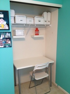 DIY: Turn Your Closet Into A Craft Nook
